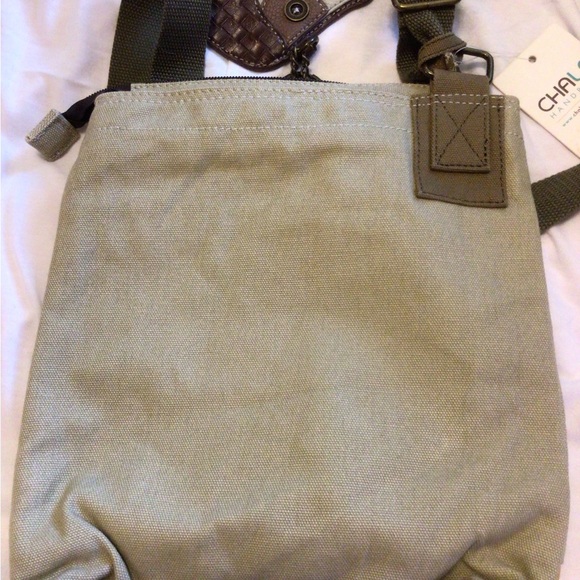 Chala | Bags | Chala Olive And Tan Crossbody Bag With Dog Charm | Poshmark